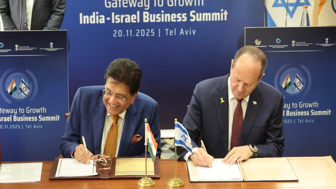India-Israel FTA a 'stepping stone' to prosperity, says Piyush Goyal