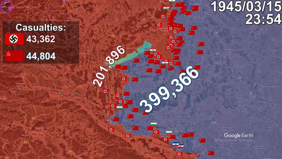 Last Nazi offensive in 1 minute