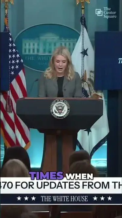 Press Sec. Leavitt: "Democrats in Congress have officially shut down ...