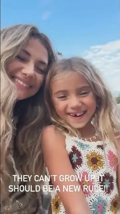 Mom doesn't want her kids to grow up!