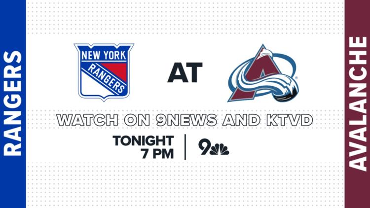 Avalanche take on Rangers Thursday night on 9NEWS