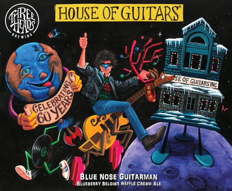 House of Guitars teams with Three Heads Brewing again to honor iconic ...