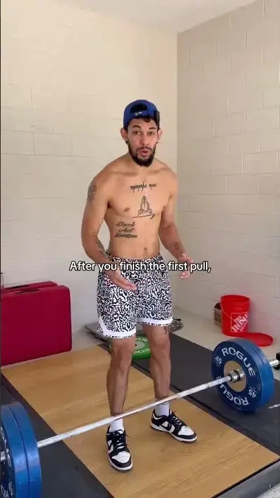 Clean pull for higher jump technique