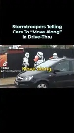Stormtroopers Telling Cars to “Move Along” #starwars