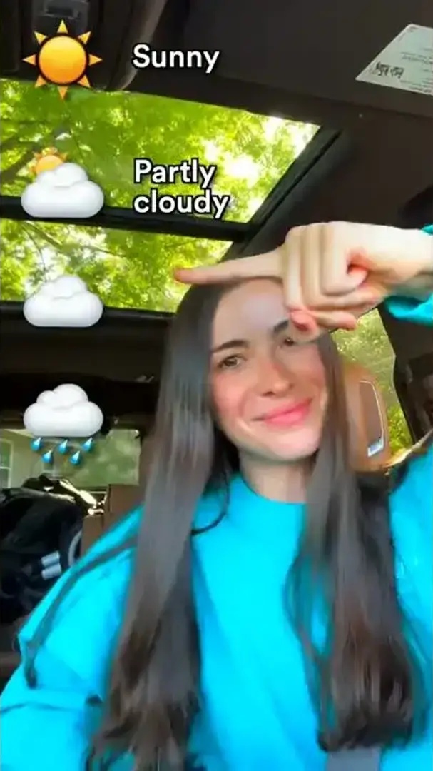 English weather vocabulary: sunny, cloudy, rainy