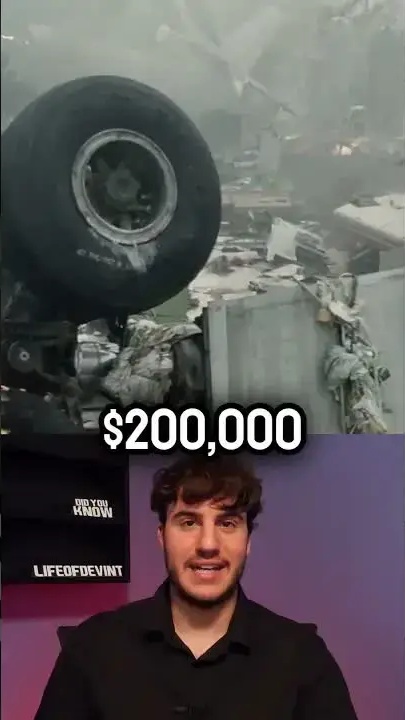 War of the Worlds plane crash scene cost $2 million dollars