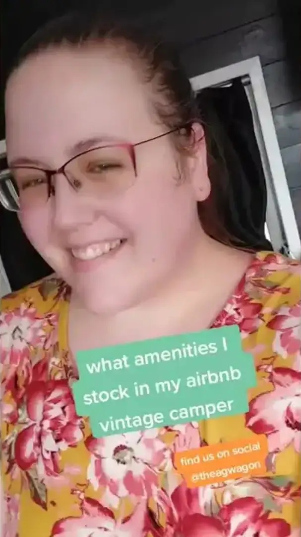 Airbnb vintage camper tour: amenities, toiletries & games!