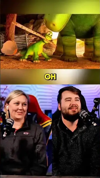 Has a stick! 😱 The Good Dinosaur reaction!