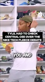 tylil checks central cee over nike tech fleece history