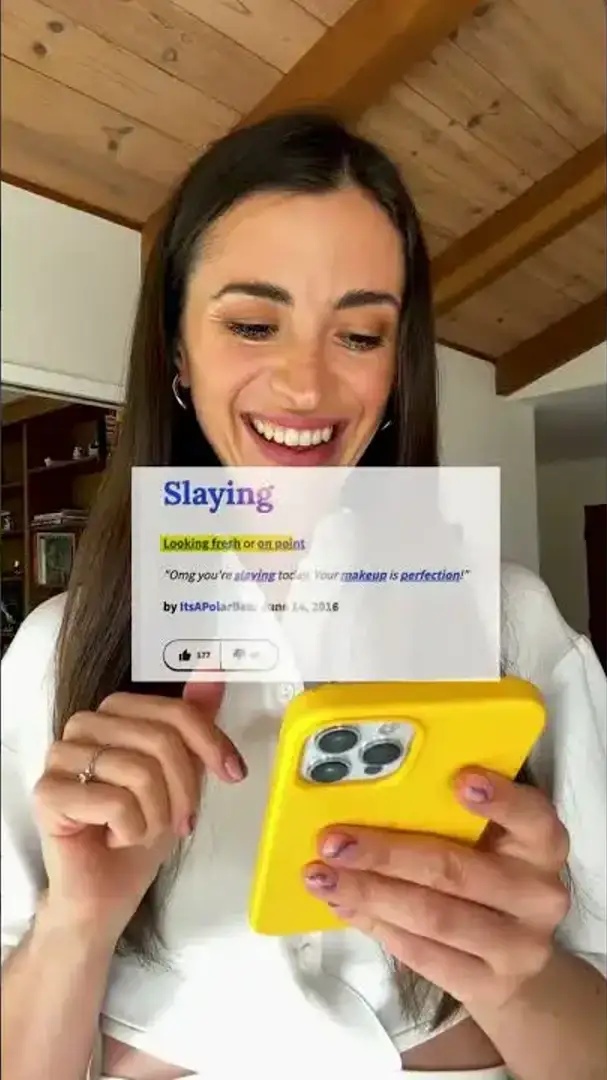 Learning English slang - what does slaying mean?