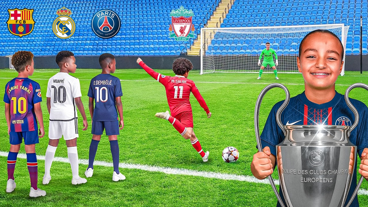 10 enfants s’affrontent pour la Ligue des champions!