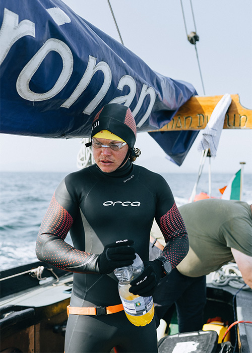 Galway man Daragh Morgan becomes first person to swim around Ireland