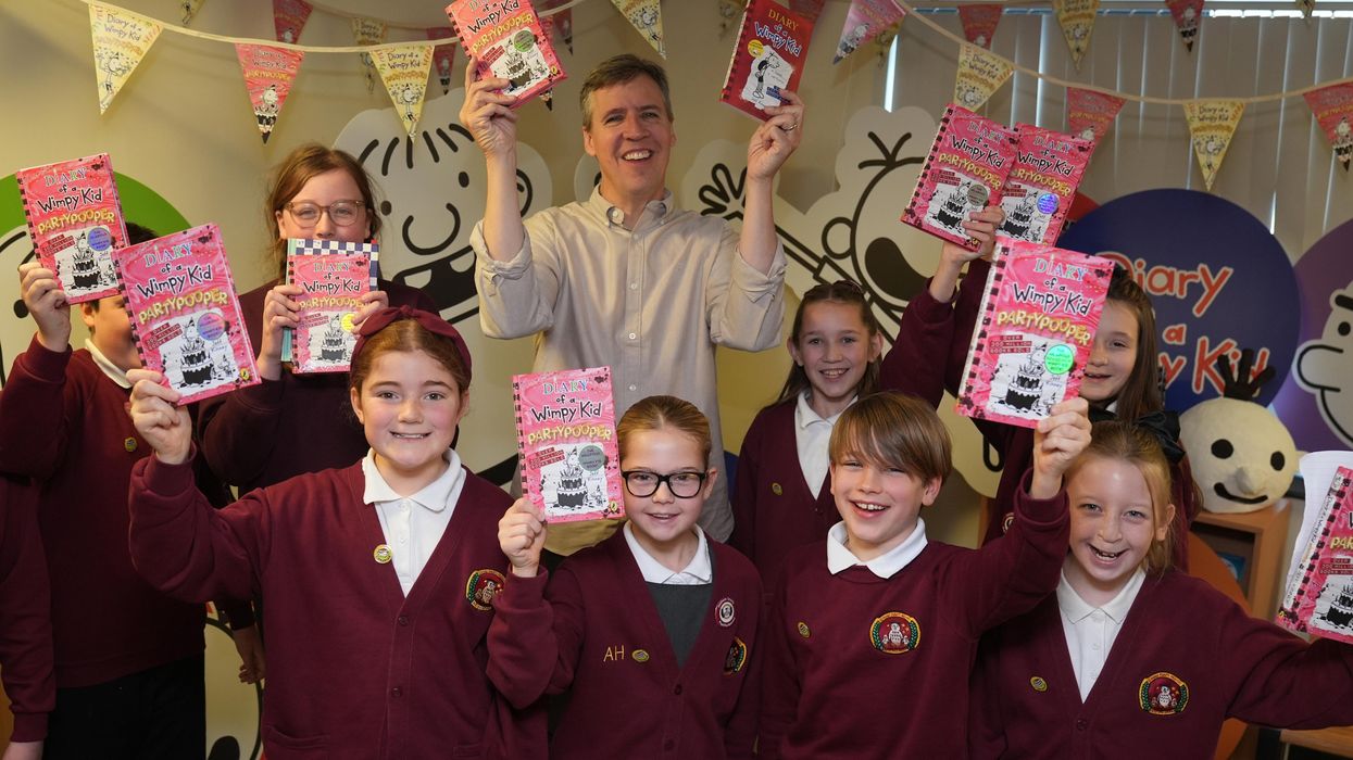 Diary Of A Wimpy Kid author surprises pupils with primary school visit