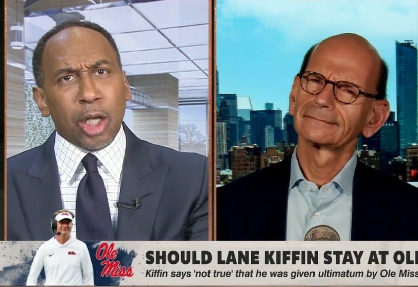 Paul Finebaum calls out Stephen A. Smith for making Lane Kiffin debate ...