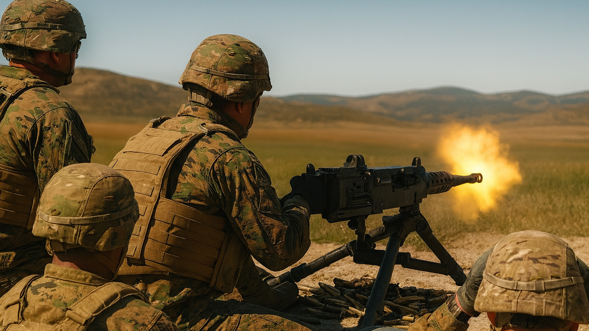 Soldiers Qualify on M2 .50 Cal Machine Gun