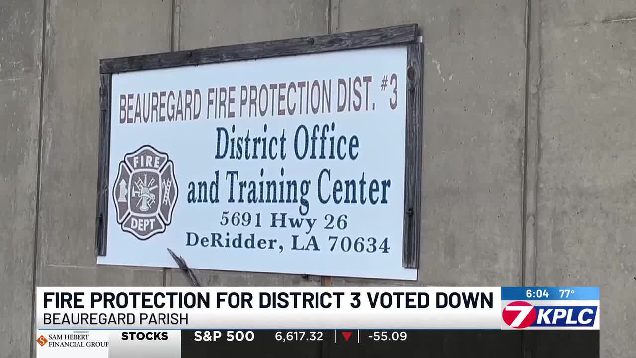 Fire protection for District 3 in Beauregard voted down during Saturday ...