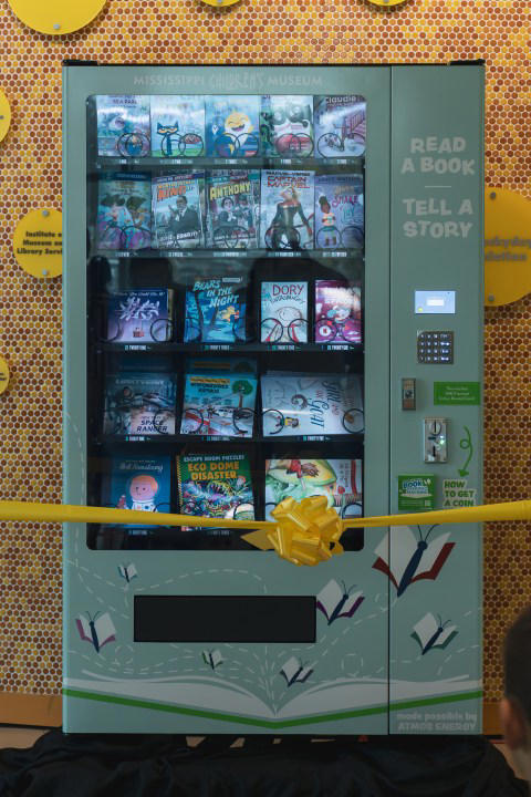 Mississippi Children’s Museum unveils book vending machine