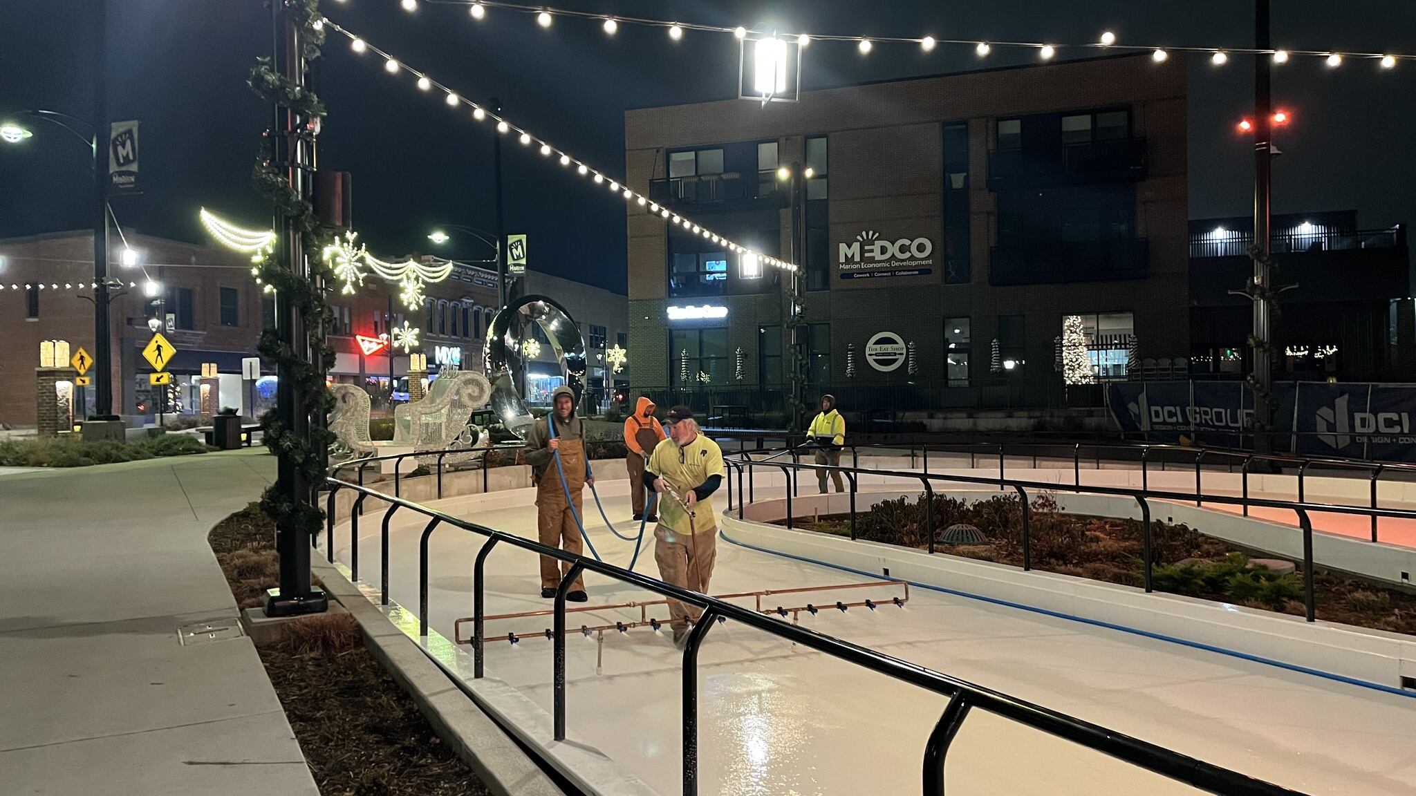 Marion’s ice loop almost ready for Christmas in the Park
