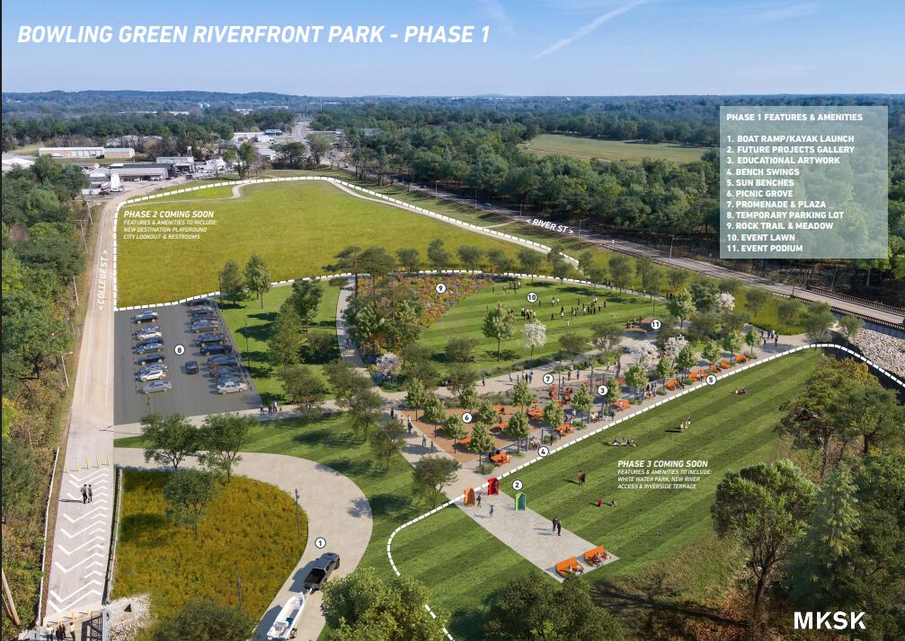 Bowling Green city officials approve phase one of the Riverfront Park