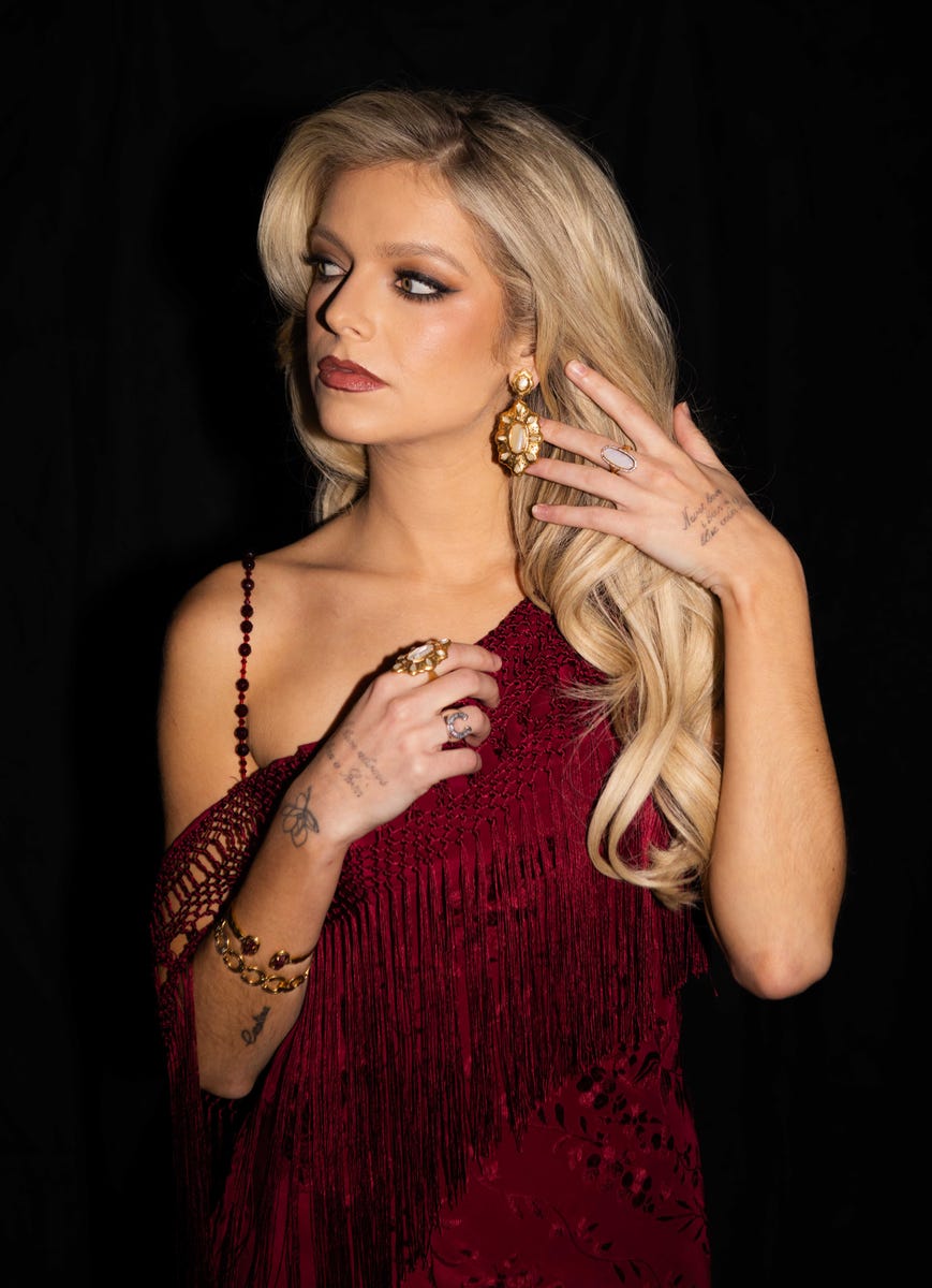 Carter Faith Gave Us an Exclusive Look at Her Vintage CMA Awards Outfit