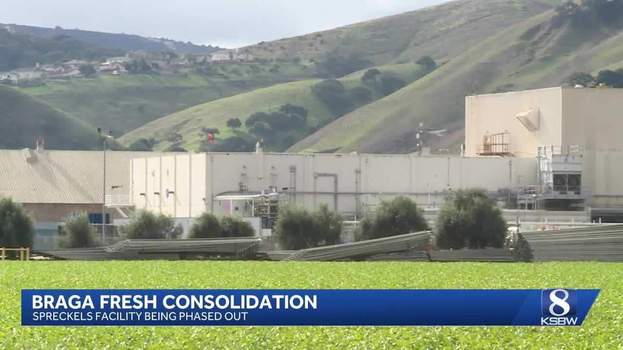 Braga Fresh Farms to close a Monterey County facility, affecting 236 jobs