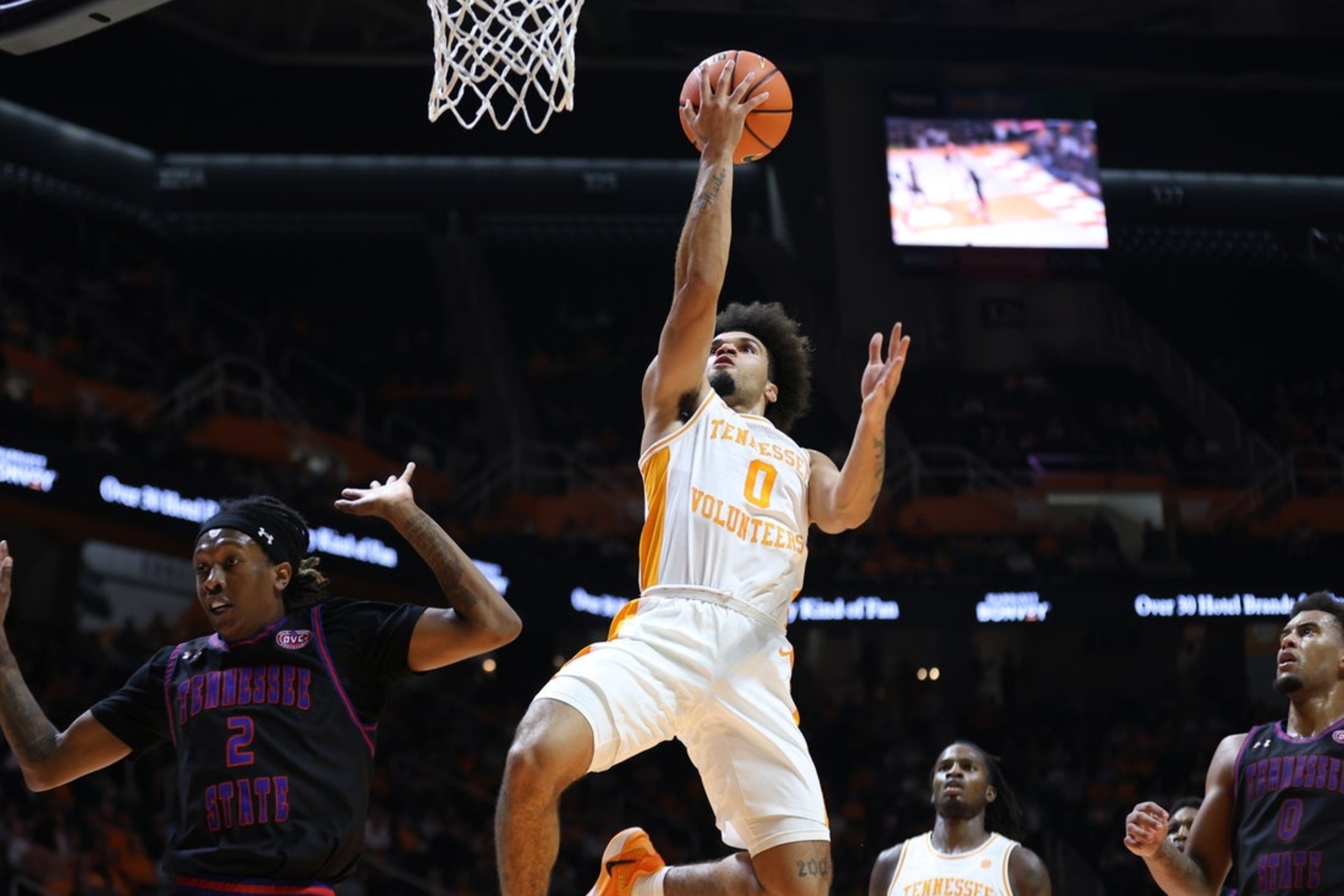 Short-handed No. 20 Tennessee steamrolls Tennessee State