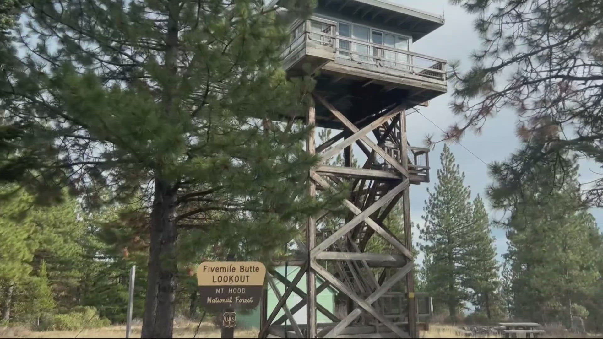 Staying overnight at FiveMile Butte Lookout in Mount Hood National Forest