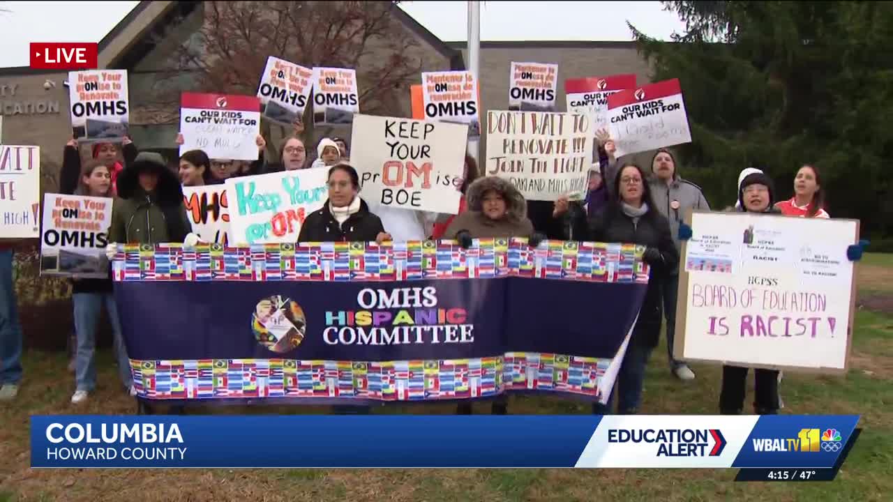 School community protests delayed renovation plans