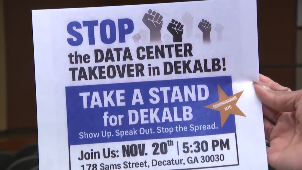 "Let the people speak": Tensions boil over at DeKalb meeting on data ...