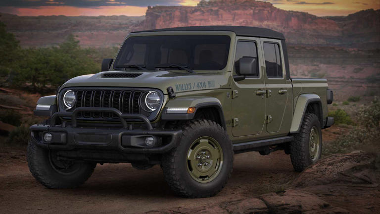Jeep Gladiator Gets Willys '41 Edition With Steel Bumpers, Mojave Style