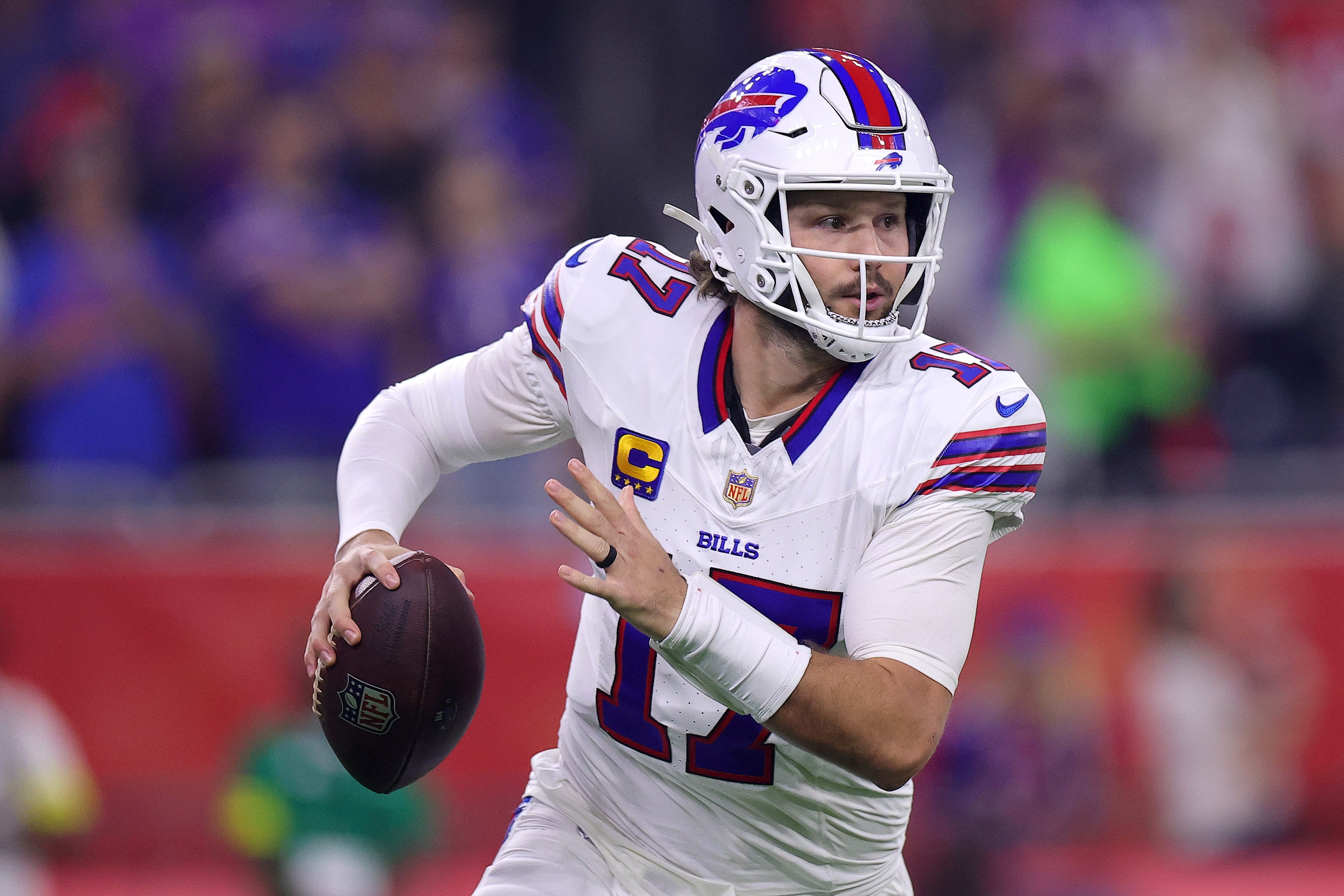 Josh Allen and Davis Mills stats in Bills vs. Texans game in Week 12