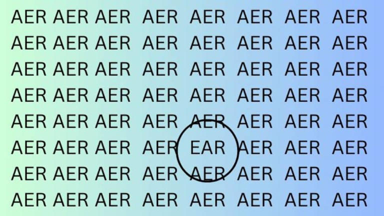 Optical Illusion Challenge: Can You Find The Word ‘EAR’ In Just 7 Seconds?