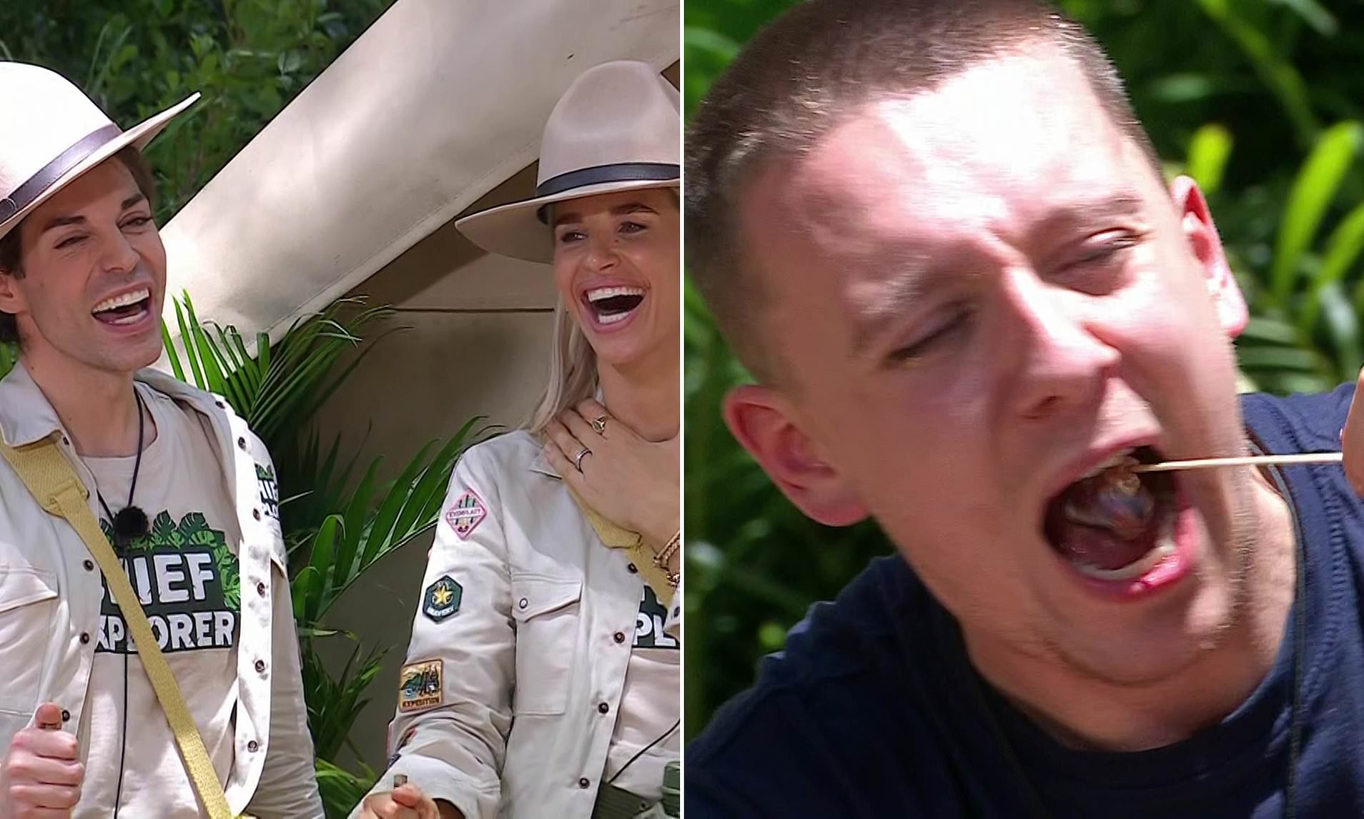 Vogue Williams and Tom Read Wilson enter the I'm A Celeb camp as Aitch ...