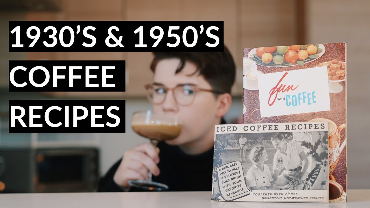 Exploring vintage coffee recipes: 1930s vs 1950s books & taste tests!