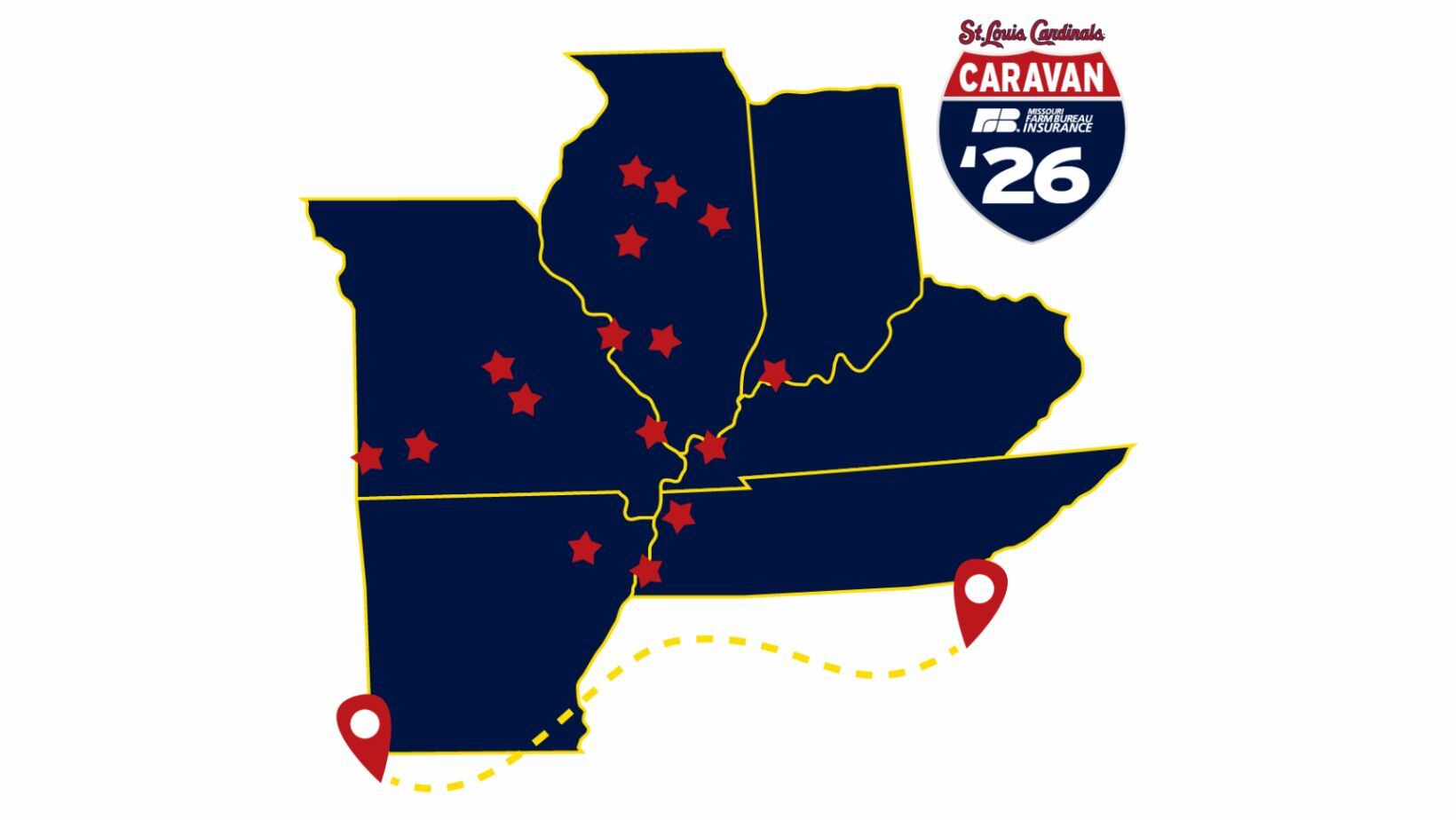 Cardinals caravan to stop in Cape Girardeau