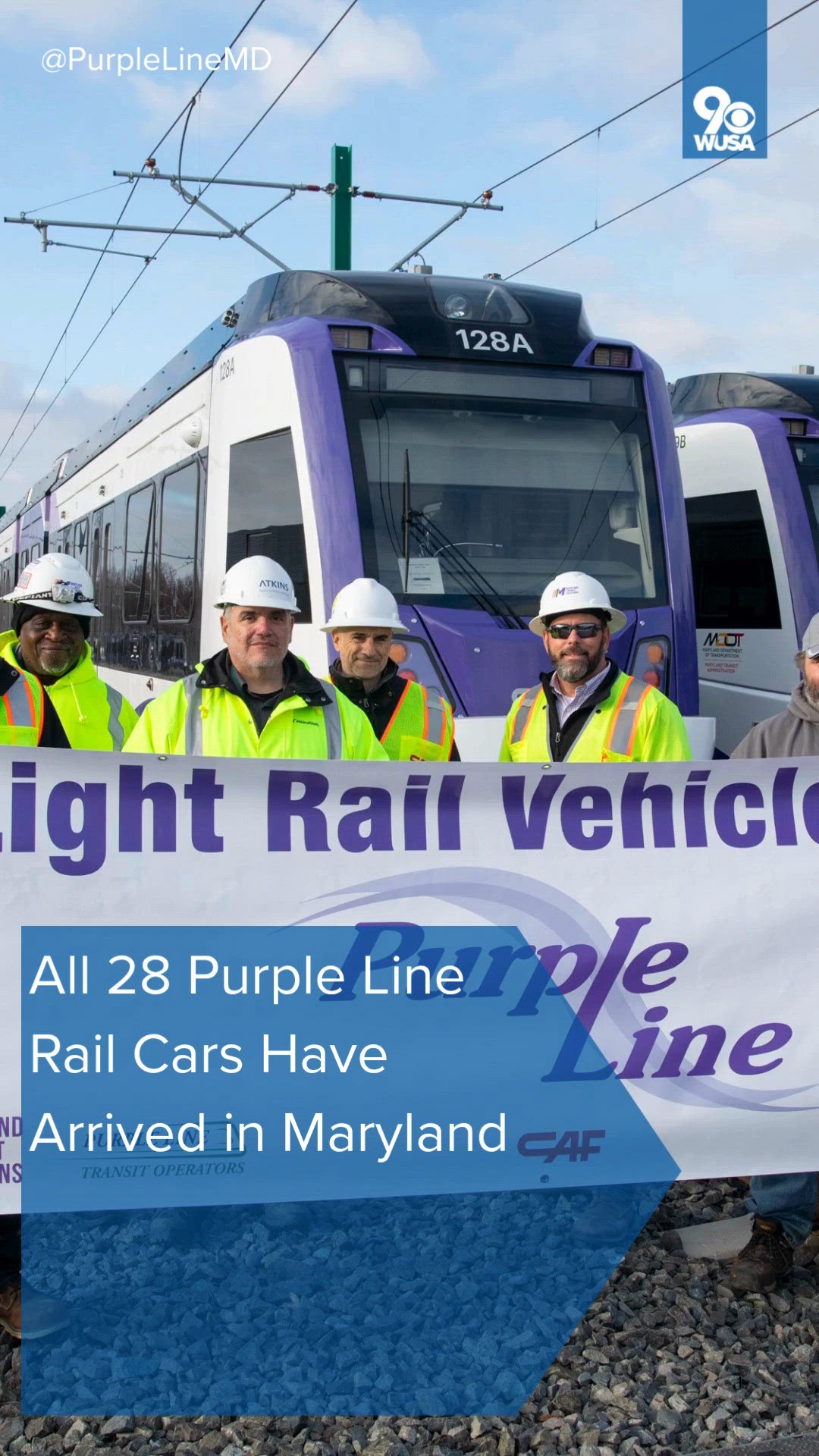 All 28 Purple Line rail cars have arrived in Maryland