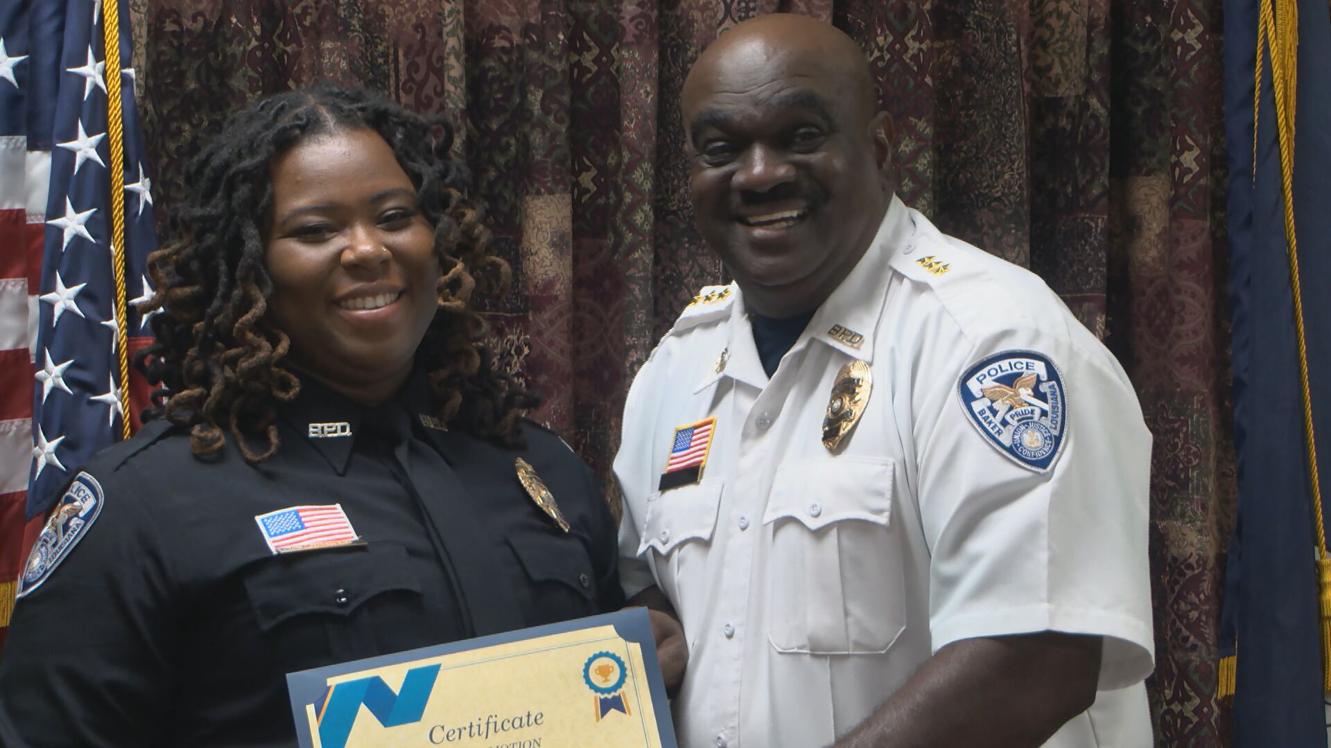 Baker PD promotes first Black female lieutenant