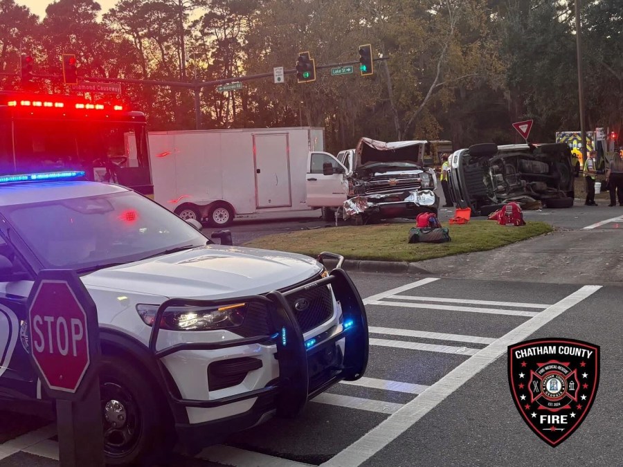 Chatham County Fire responds to multi vehicle crash