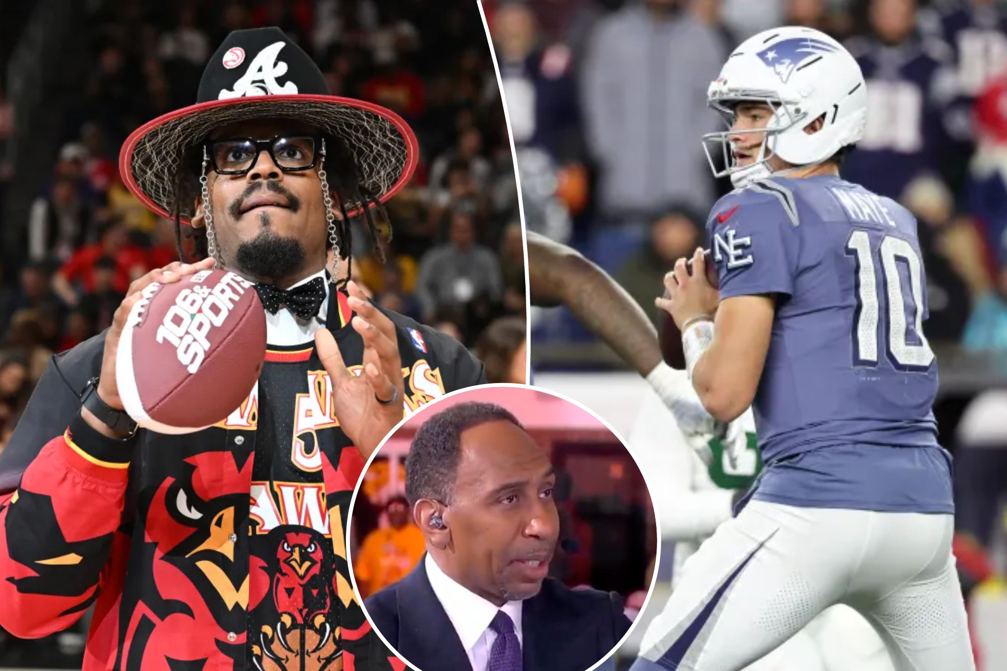 Stephen A. Smith calls Drake Maye ‘a liar’ over Cam Newton drama