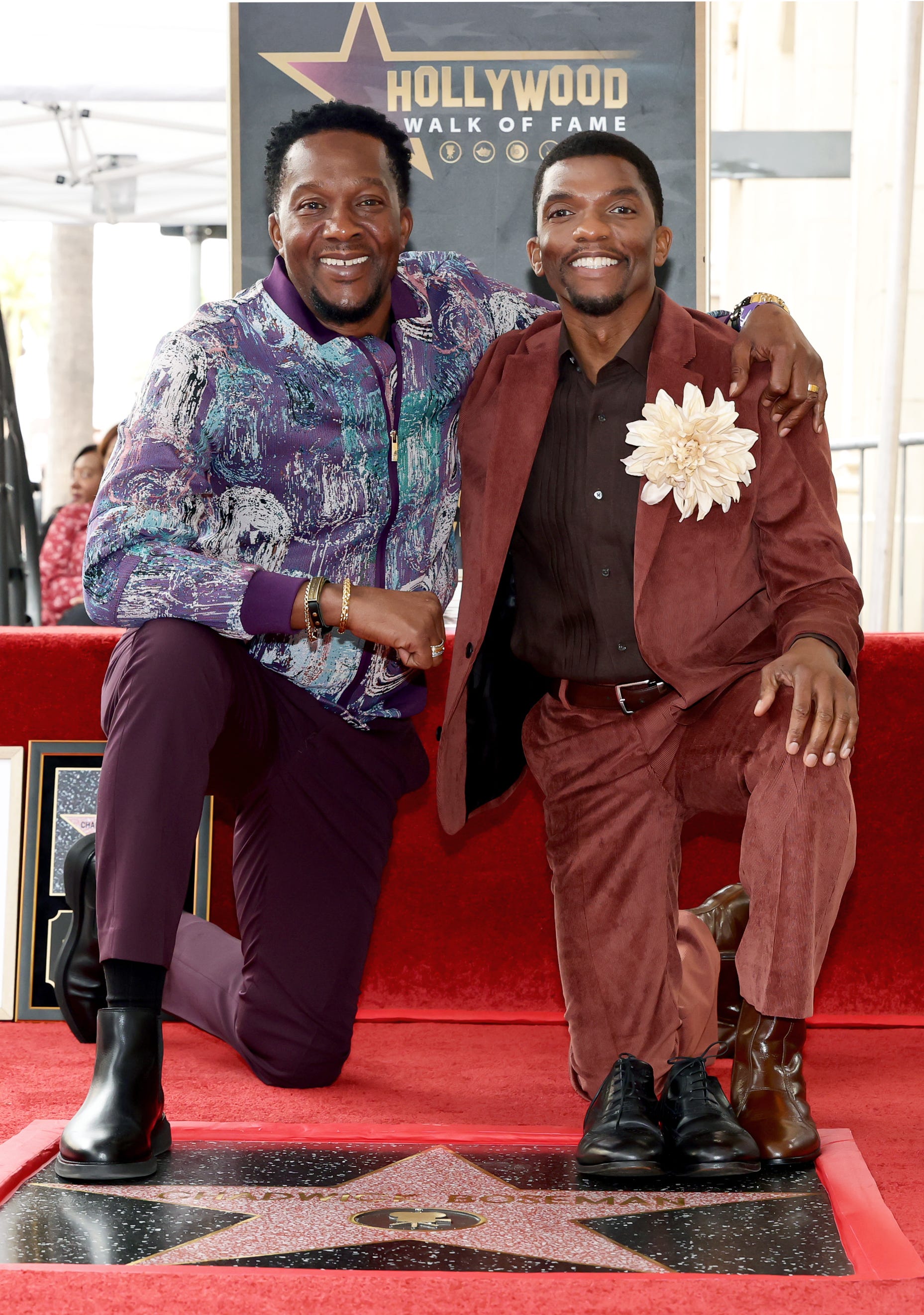 Hollywood Walk of Fame honors Chadwick Boseman; wife, brothers attend
