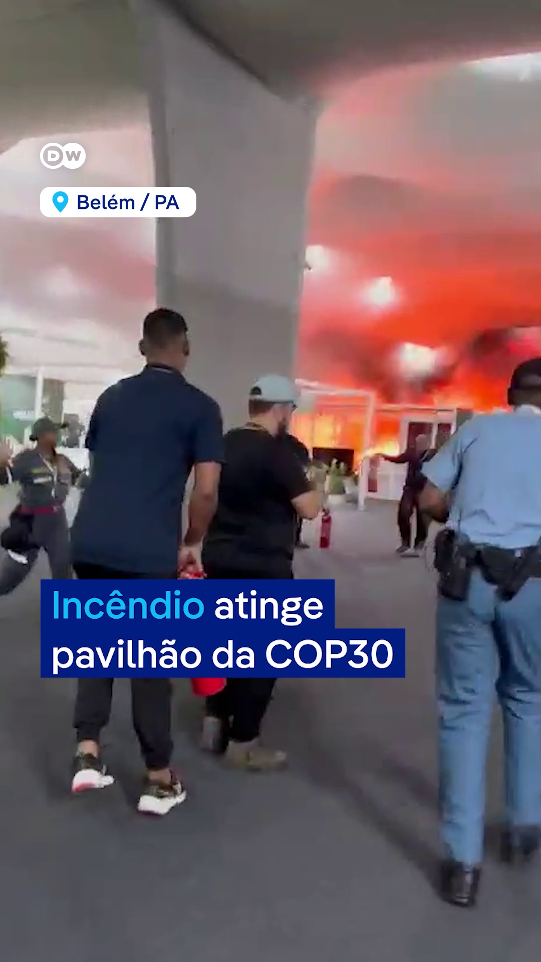 Incêndio atinge pavilhão da COP30