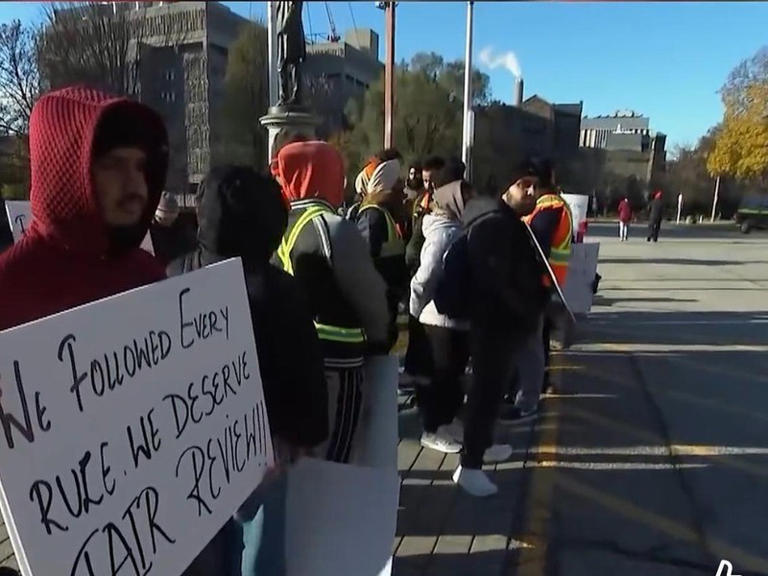 'Unfair and Unacceptable': Trades workers protest after Ontario cancels ...