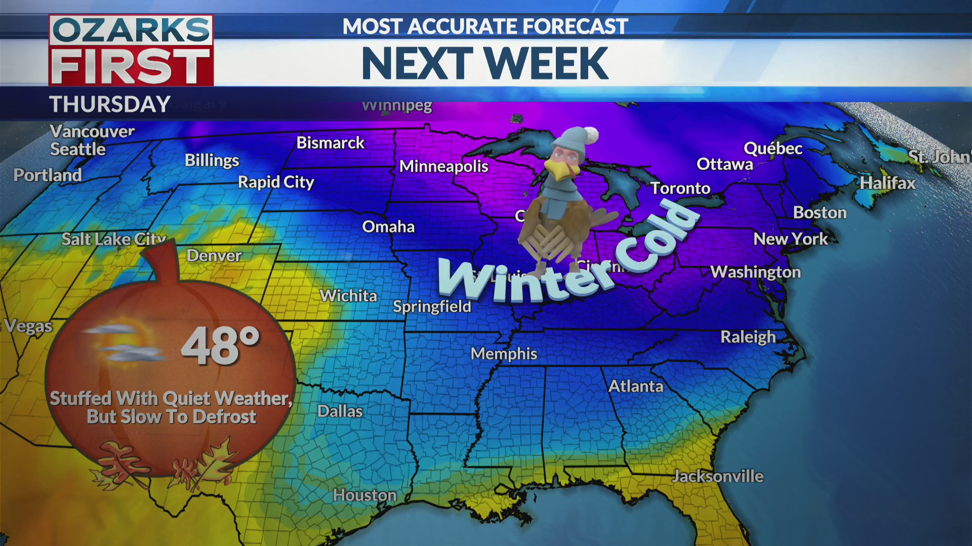 Wet night, sun for some tomorrow & colder by Thanksgiving