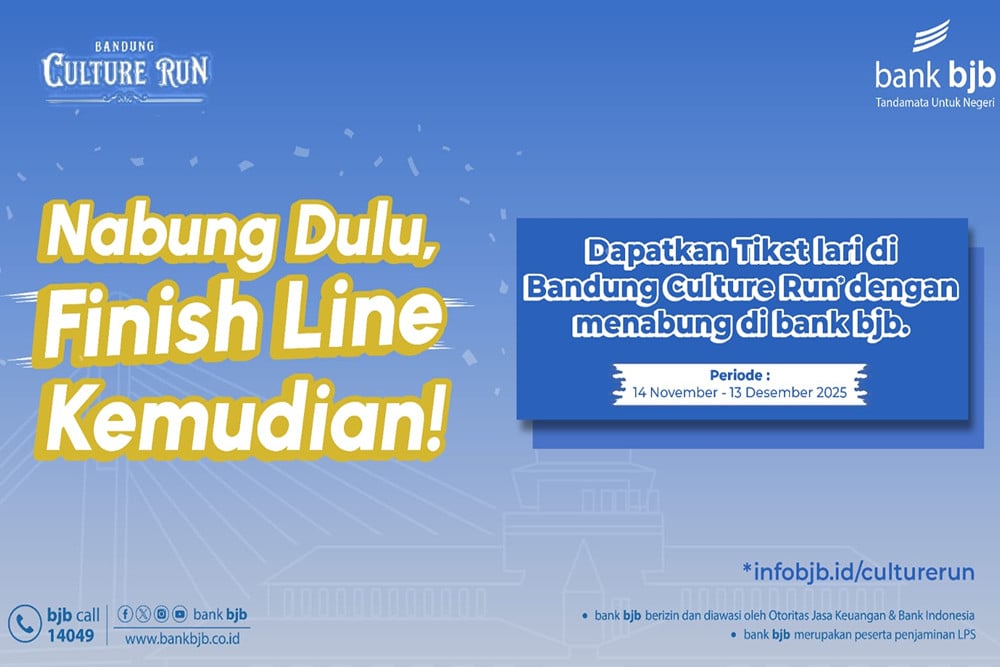 Nabung Dulu di Bank BJB, Finish Line Kemudian di Bandung Culture Run