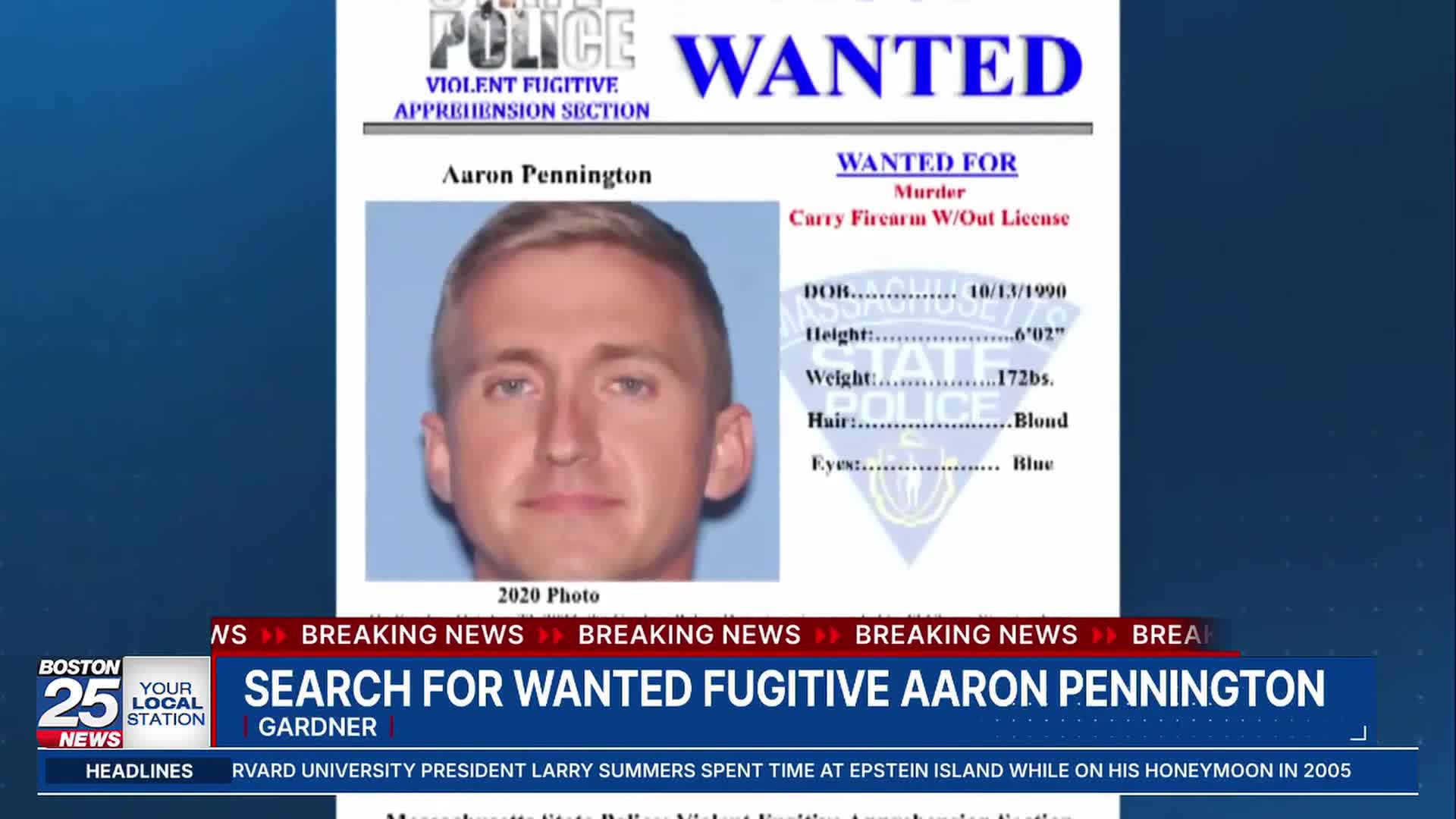 Mass. State Police conducting massive new search for fugitive Aaron ...