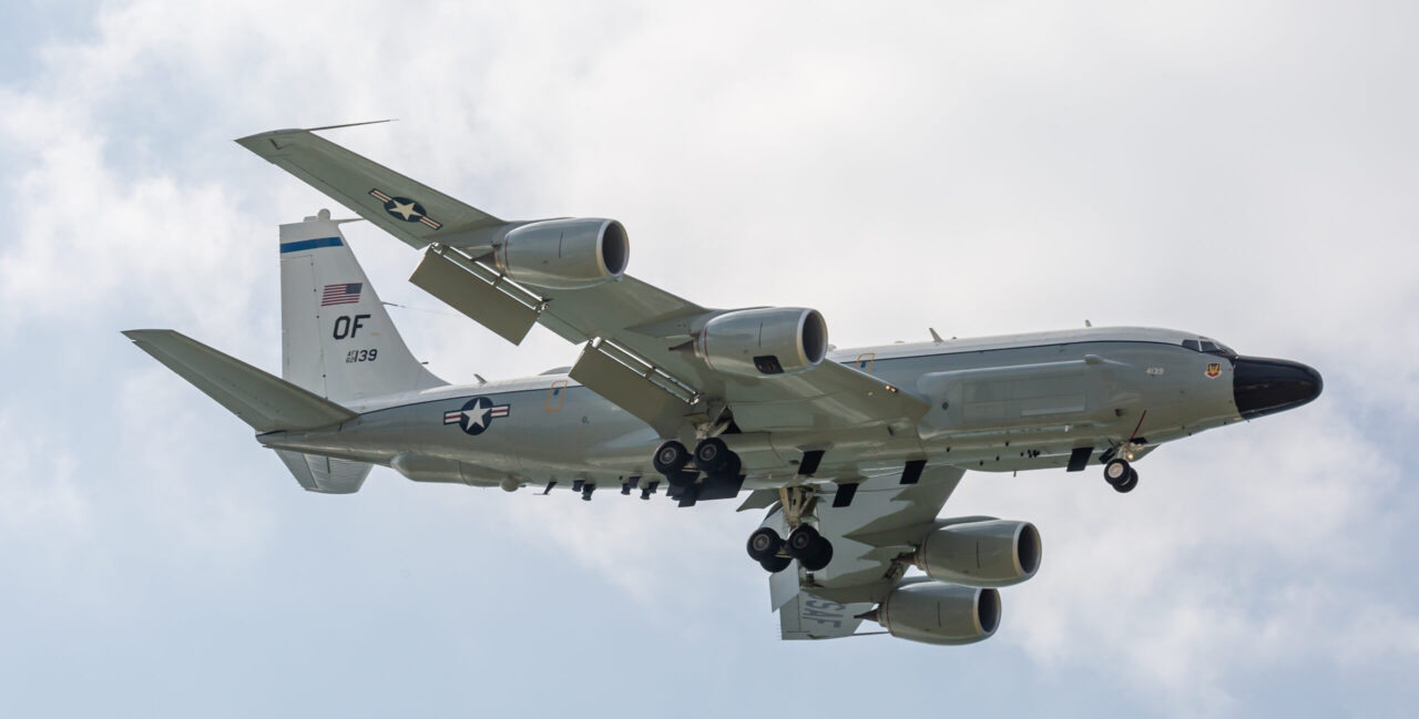 US RC-135W Spy Plane Flies Near China’s Carrier Base at Hainan