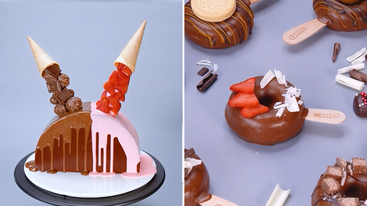 Chocolate Drip Dome Cake & Oreo Donut Pops