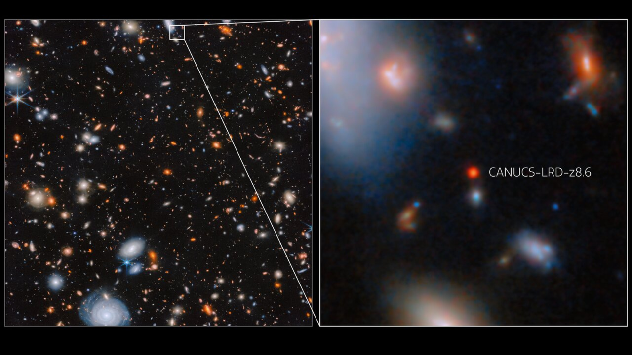 James Webb Space Telescope spots rapidly feeding supermassive black ...