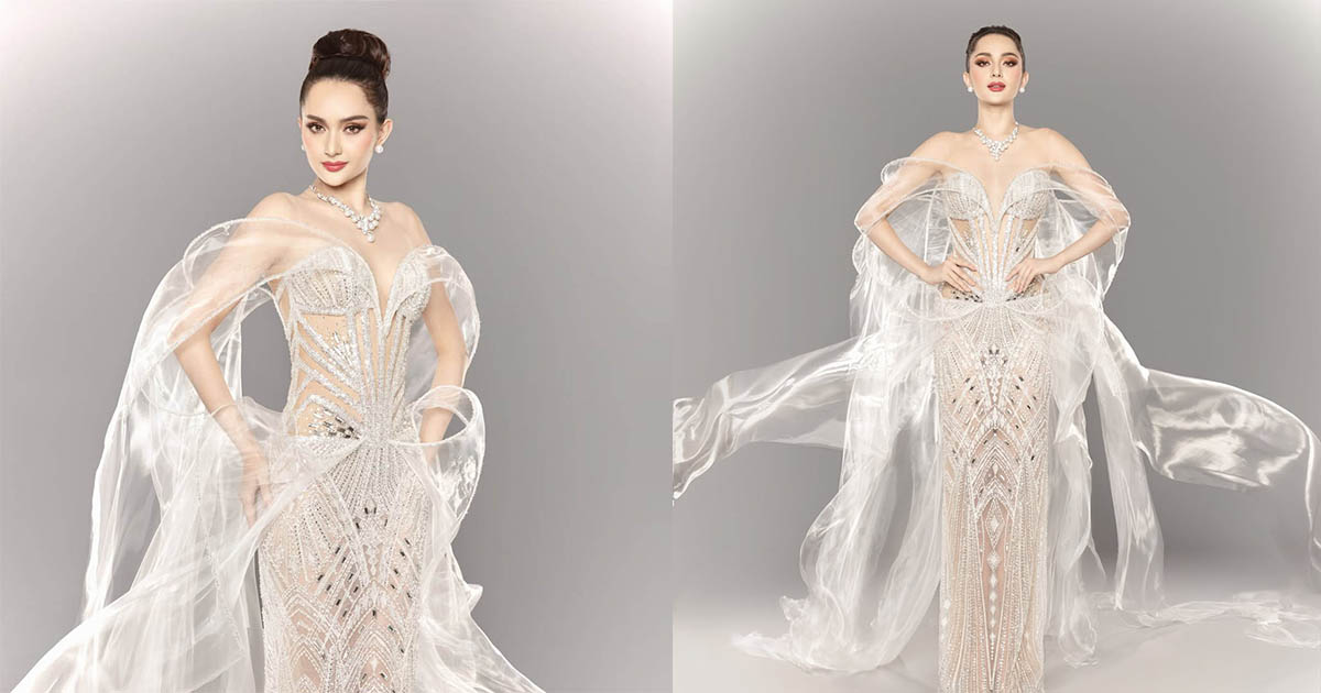 LOOK: Ahtisa Manalo shines in sheer white gown at the 74th Miss ...