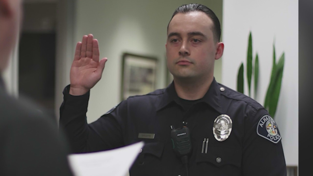 Alhambra police officer dies after pursuit ends in high-speed collision